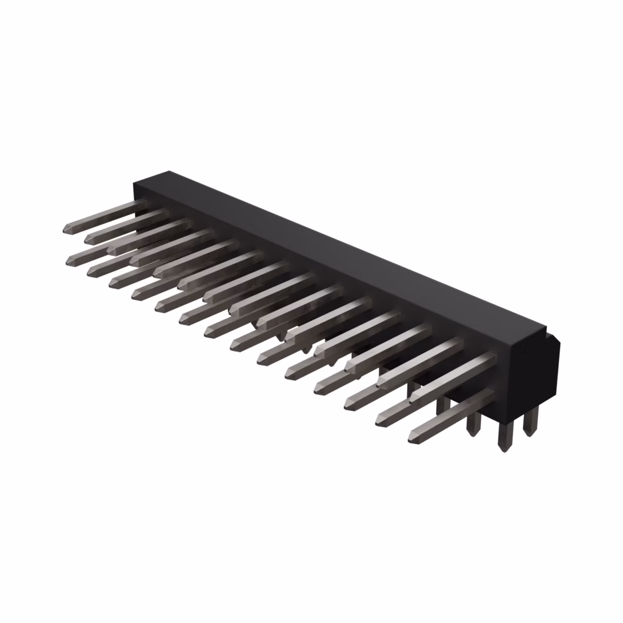 2.00mm Pitch Milli-Grid Header, Right-Angle, Through Hole, 28 Circuits, 2.54µm Tin (Sn) Plating, Mating Pin Length 3.50mm, Tail Length 2.60mm, Tray, Lead-Free for sale