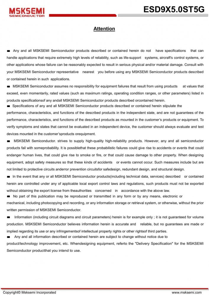 ESD9X5.0ST5G datasheet page 7
