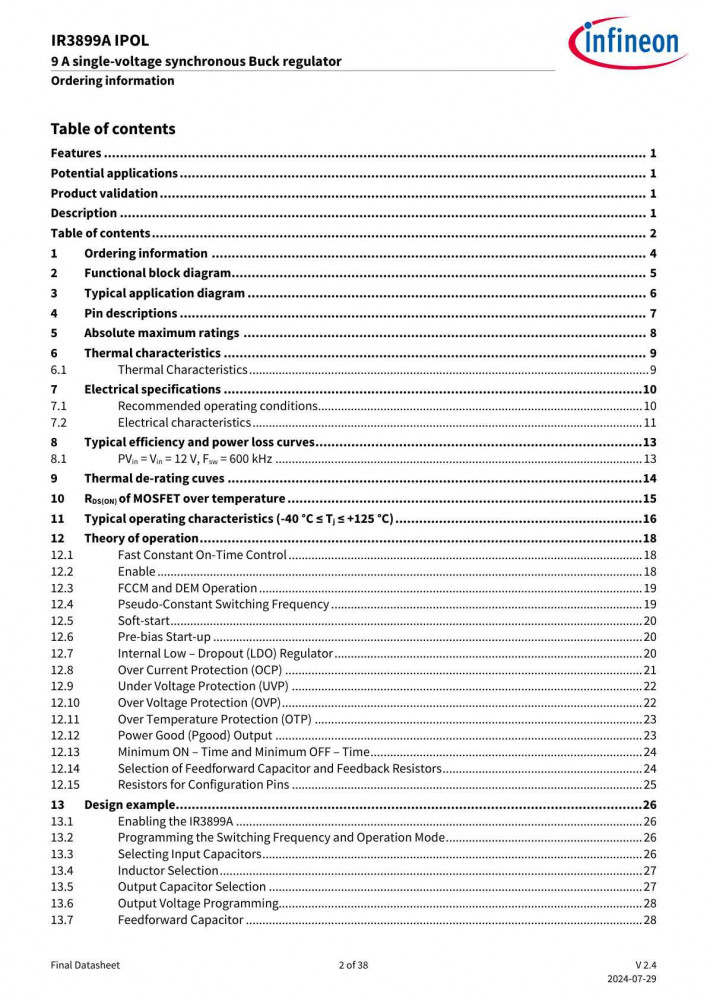 IR3899A datasheet page 2