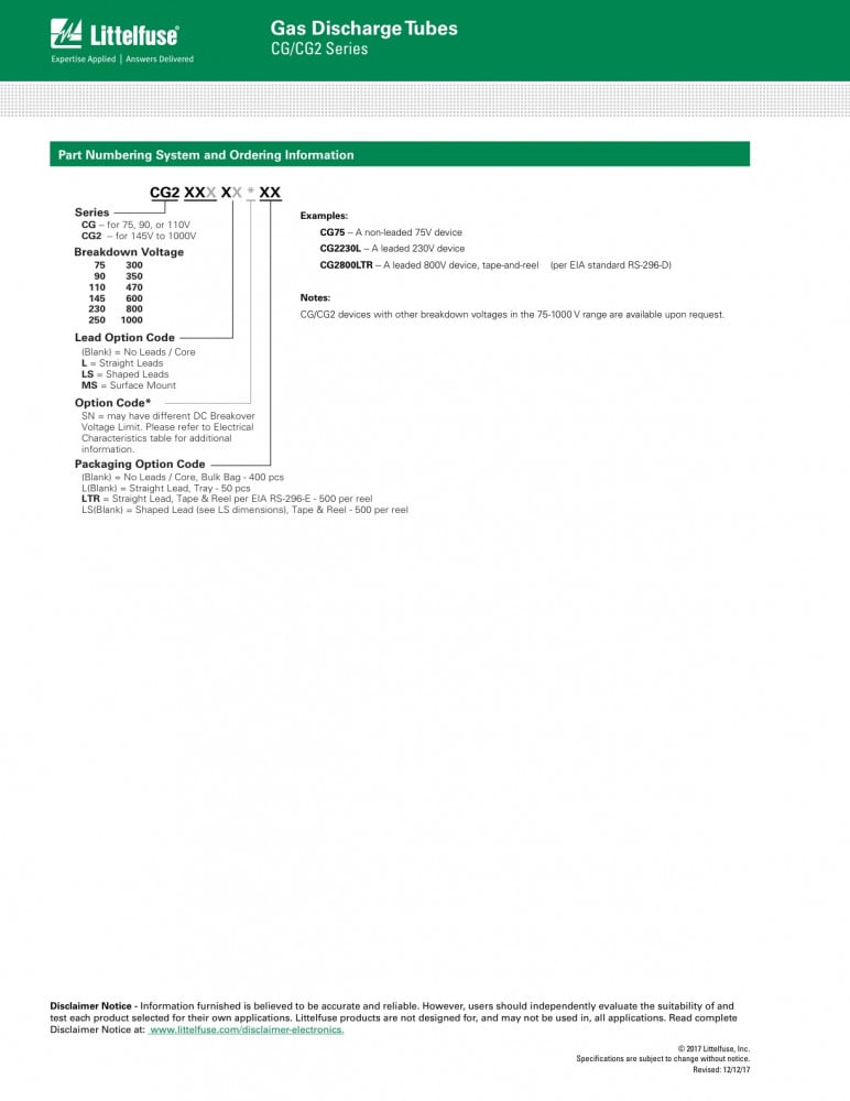 CG75LTR datasheet page 6