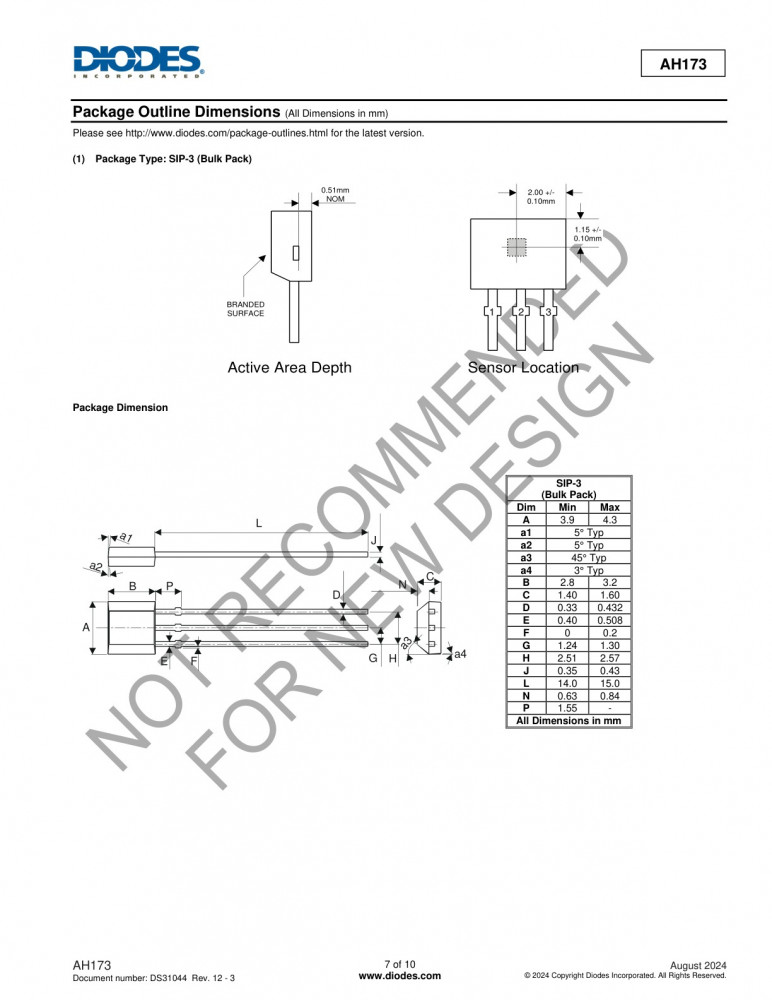 AH173 datasheet page 7