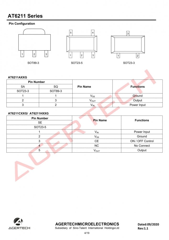 AT6211 datasheet page 4