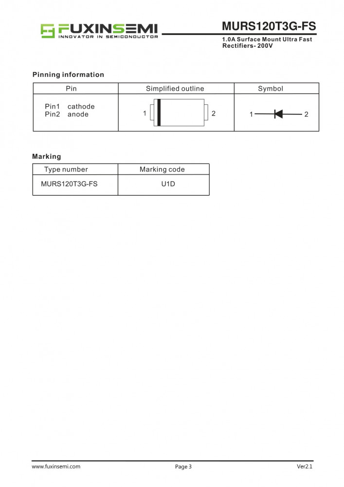 MURS120T3G-FS technical document page 3