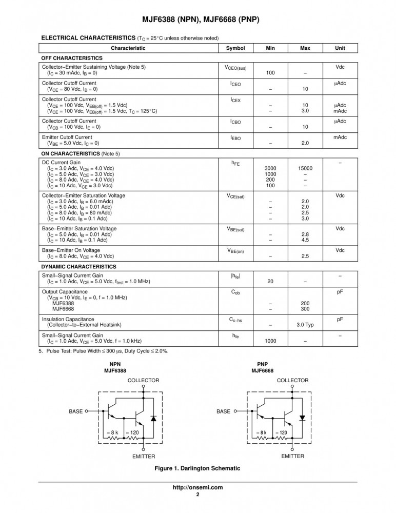 MJF6388 datasheet page 2