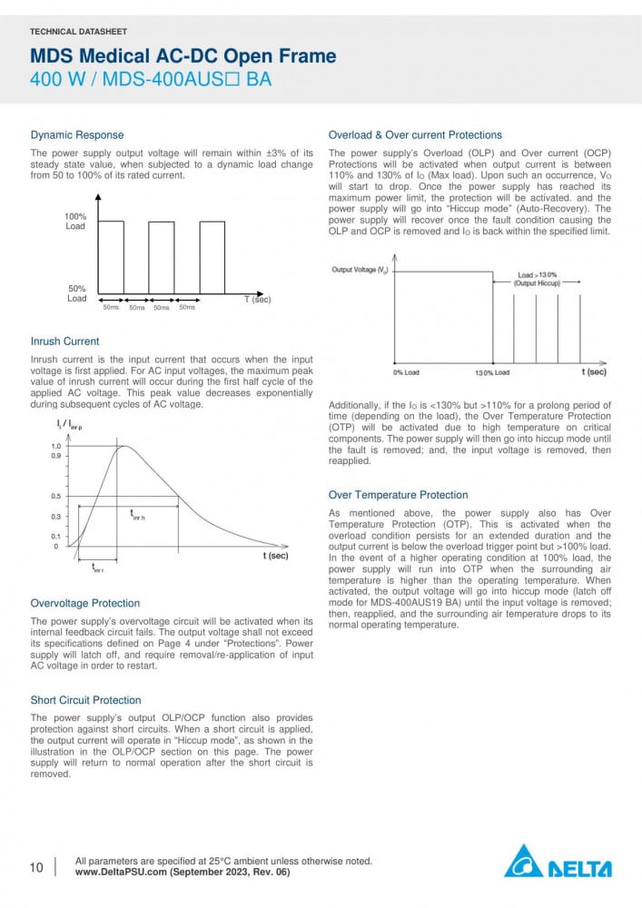 DELTA MDS-400AUS19 BA datasheet page 10