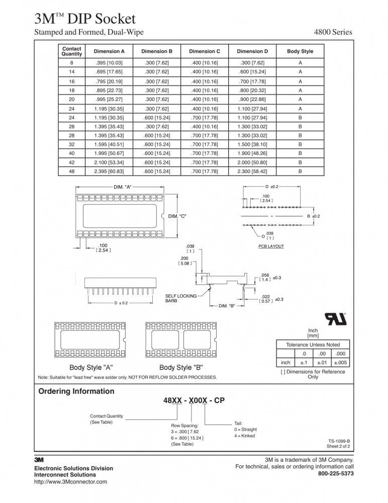 3M 4848-6004-CP technical document page 2
