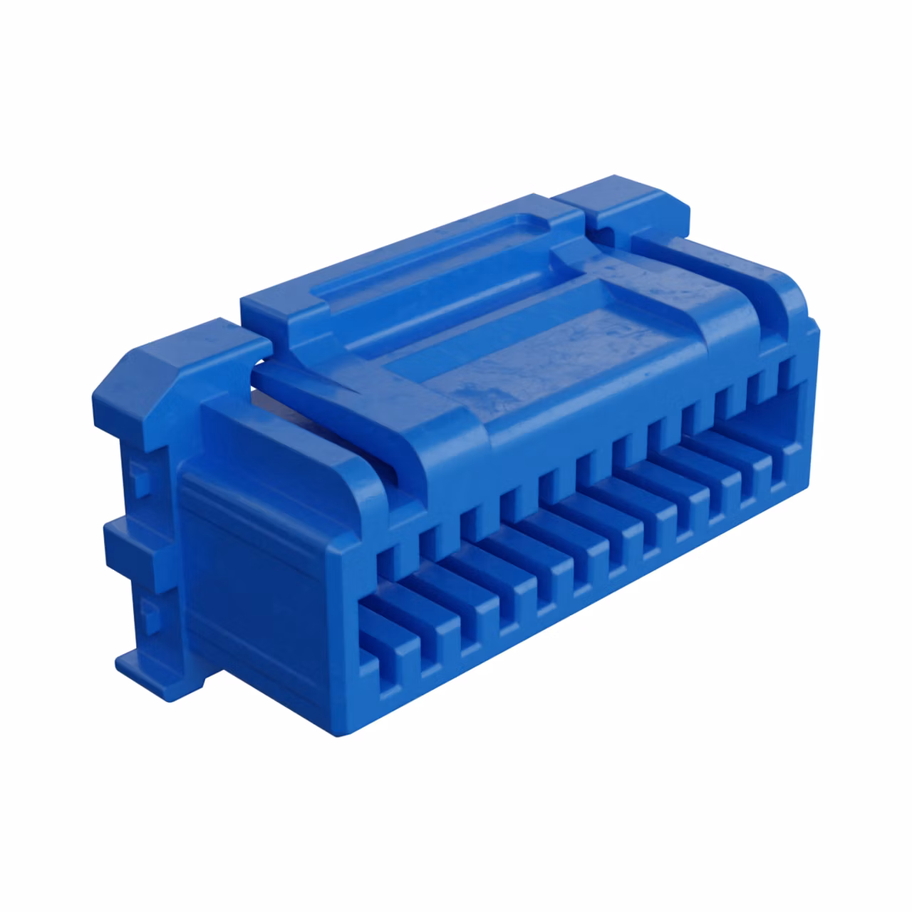 Micro-Lock Plus TPA Type Receptacle Housing, 1.25mm Pitch, Dual Row, Positive Lock, 24 Circuits, Blue for sale