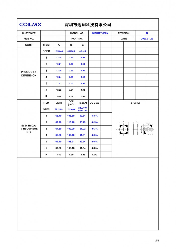MBH127-680M approval document page 5
