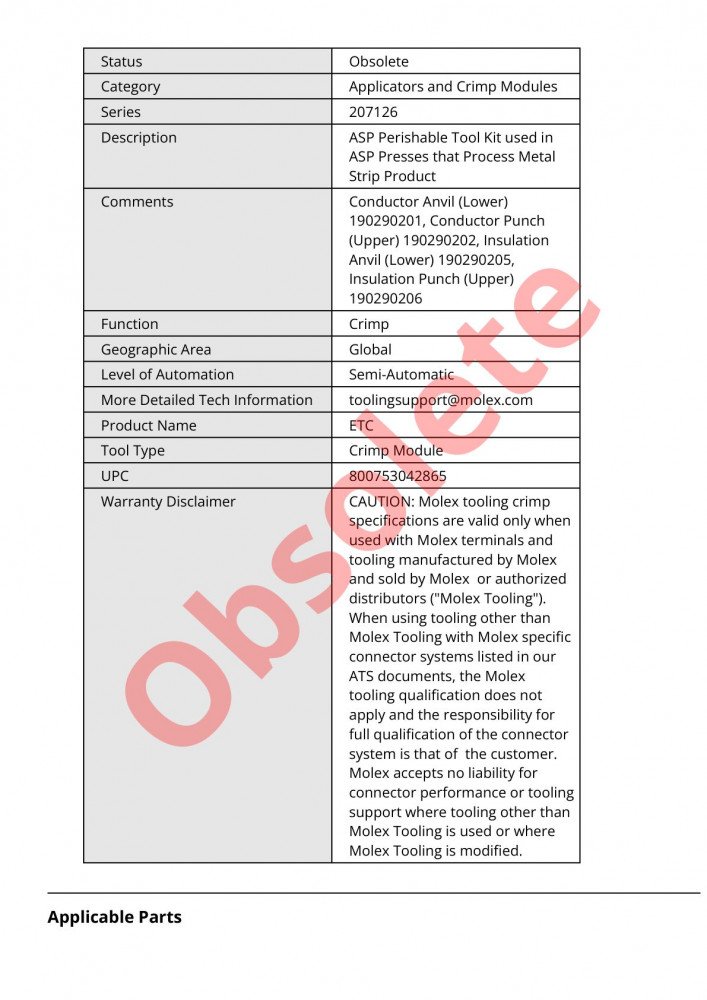 MOLEX 190290053 document image, page 2