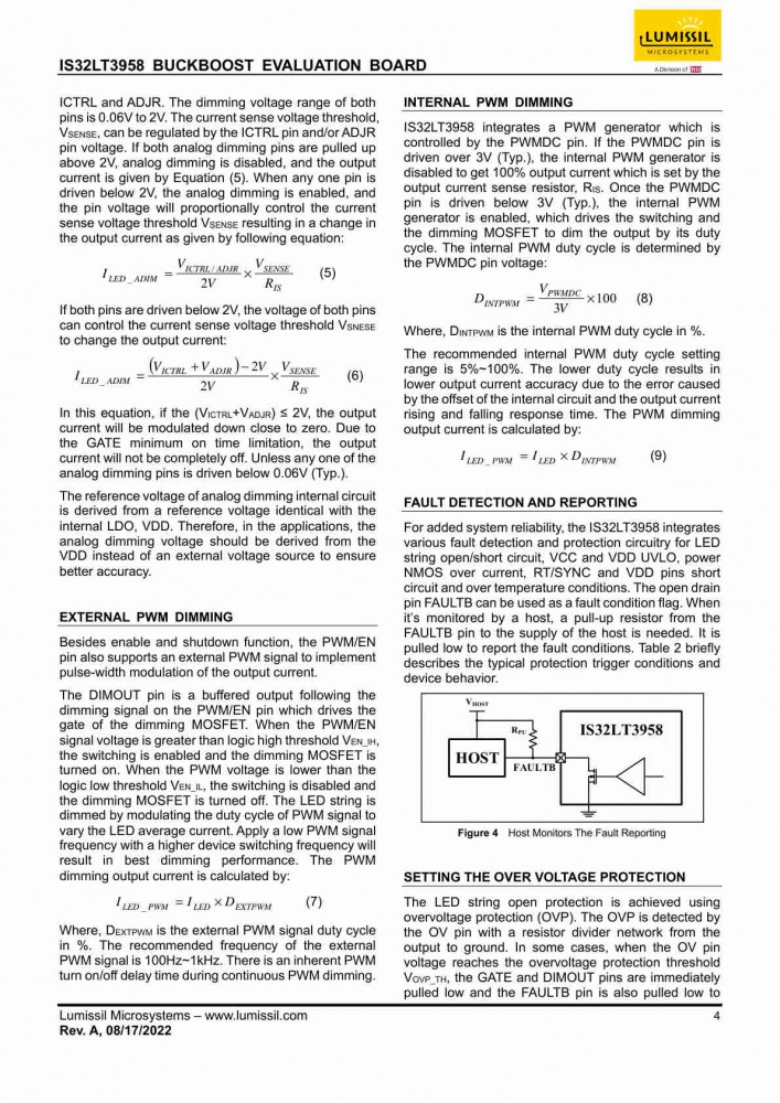 IS32LT3958 document page 4