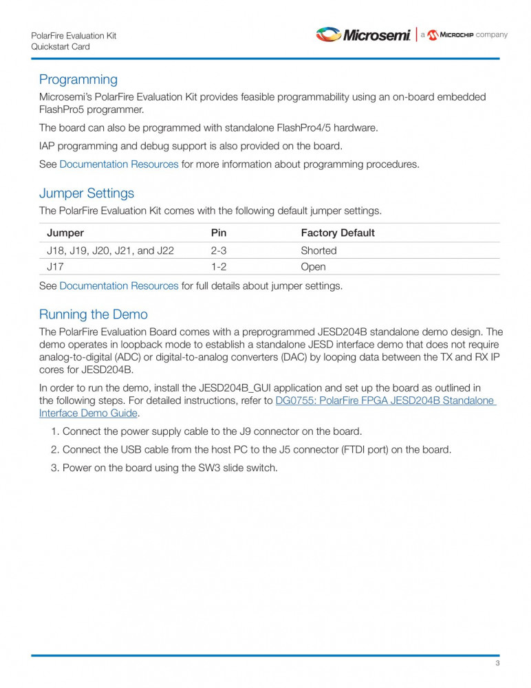 MPF300-EVAL-KIT documentation page 3