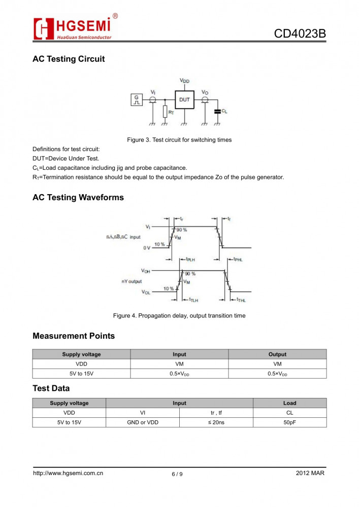 CD4023BE datasheet page 6