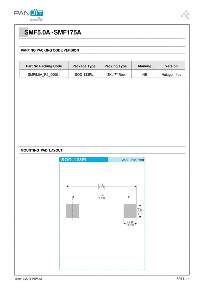 PANJIT SMF26A datasheet page 4
