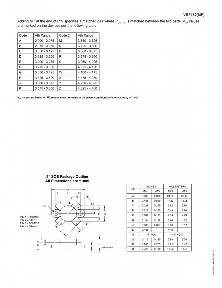 VRF152 datasheet page 5