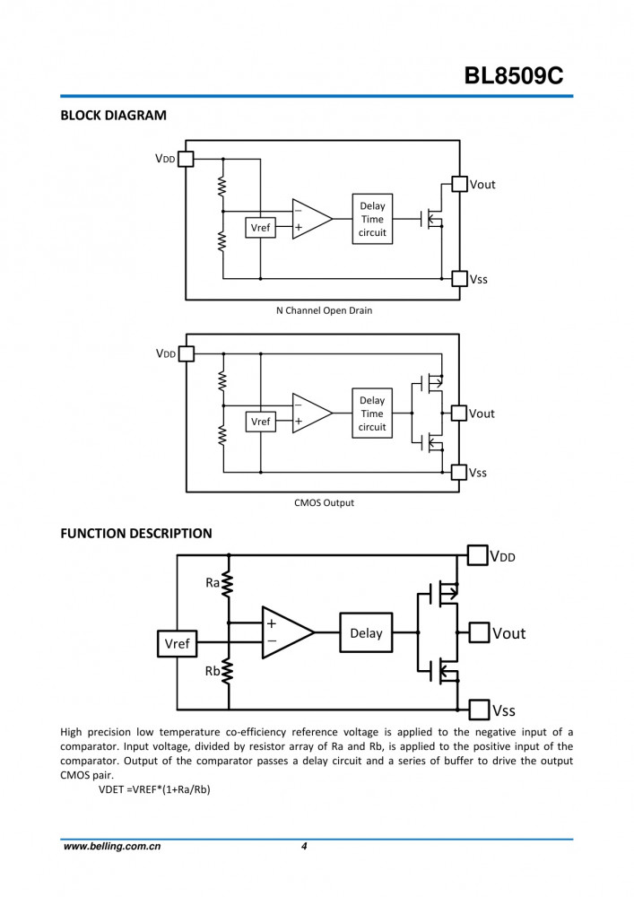 BL8509C datasheet page 4