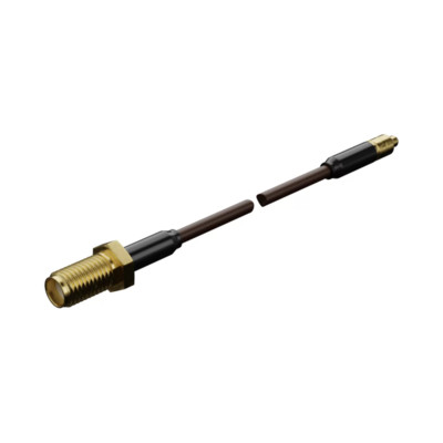 MMCX Straight Plug to SMA Straight Bulkhead Jack on RG-316 Cable, 304.80mm Length, 50 Ohms for sale