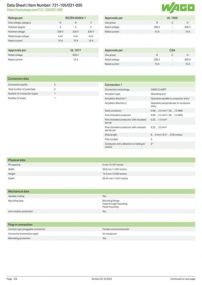 721-105/031-000 technical document page 2