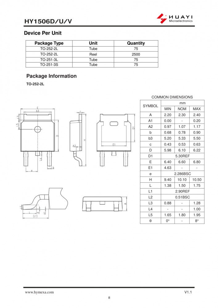 HY1506D datasheet page 8