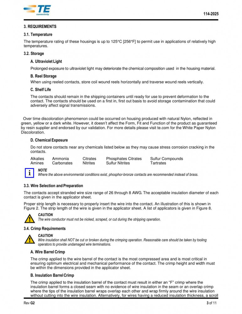 TE FASTIN-FASTON application specification page 3