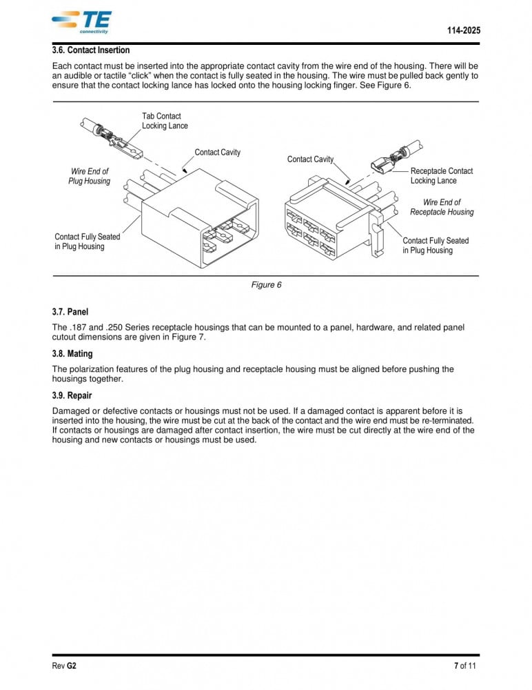 TE FASTIN-FASTON application specification page 7