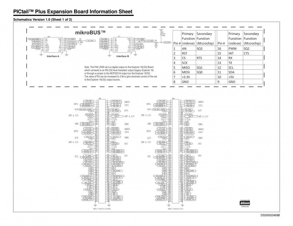 AC240100 PICtail Plus Expansion Board document page 2
