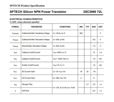 SPTECH SPT15U40SA2 Single Diode for sale