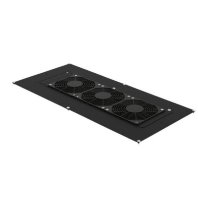Nexpand - Roof fan unit black with 3 axial fans - 480m³/h airflow - 230V AC slide-in roof ventilator - IEC-320 C13 connectivity for sale