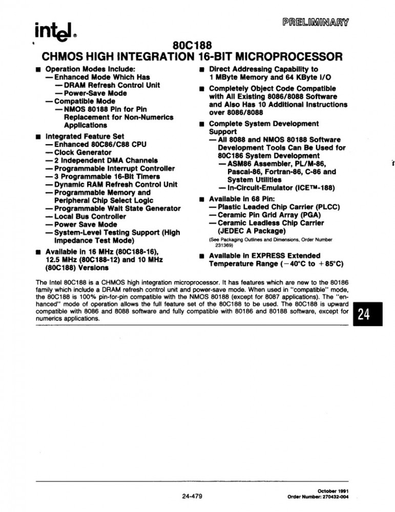 N80C188-16 datasheet page 2