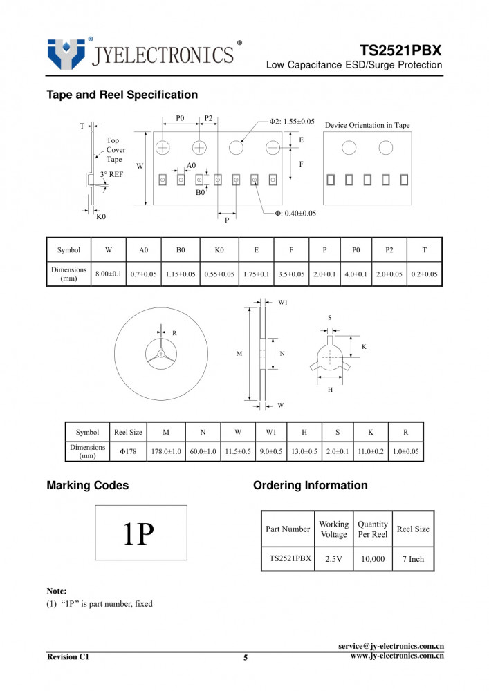 TS2521PBX datasheet page 5