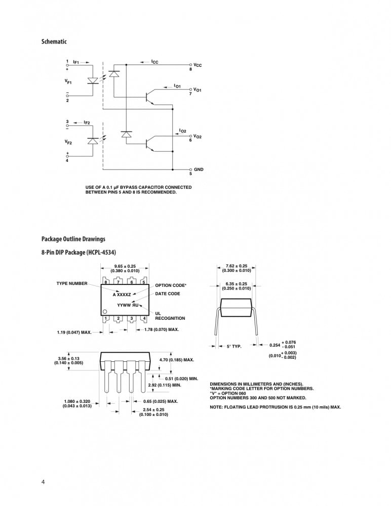 HCPL-4534 datasheet page 4