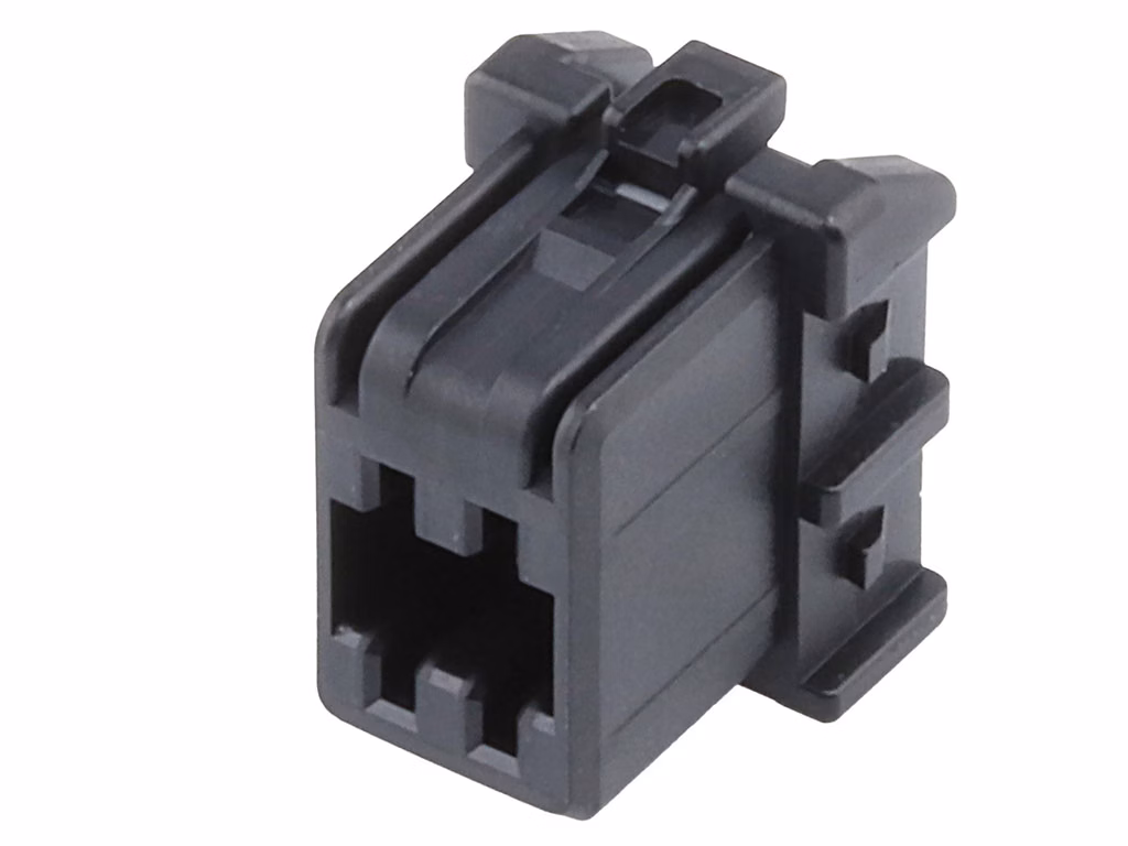 2.00mm Pitch, Micro-Lock Plus Receptacle Crimp Housing, Dual Row, Positive Lock, 14 Circuits, Low-Halogen, Black