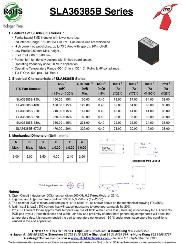 SLA36385B technical document page 1