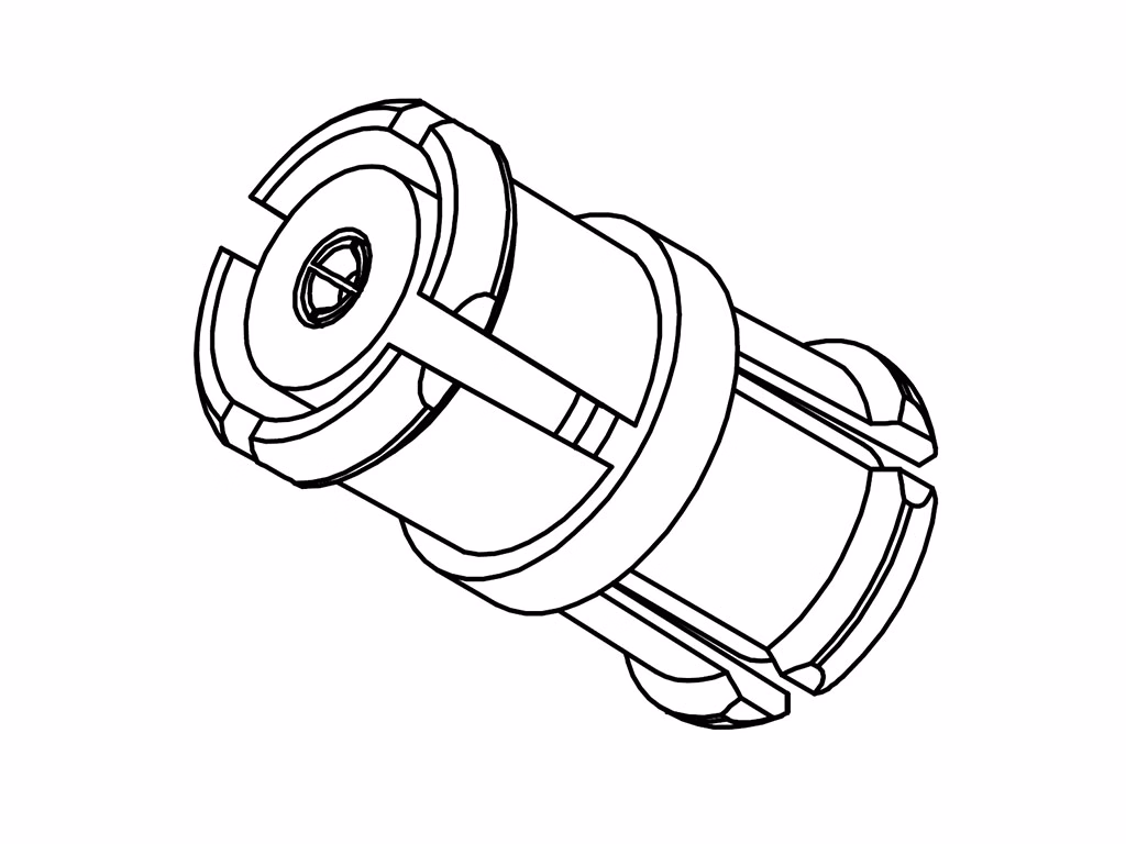 SMP Plug-to-SMP Jack Adapter Assembly, 7.14mm Length, One Piece Per Bag, 50 Ohms