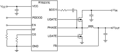 RT8237E - High Efficiency Single Synchronous Buck PWM Controller for sale