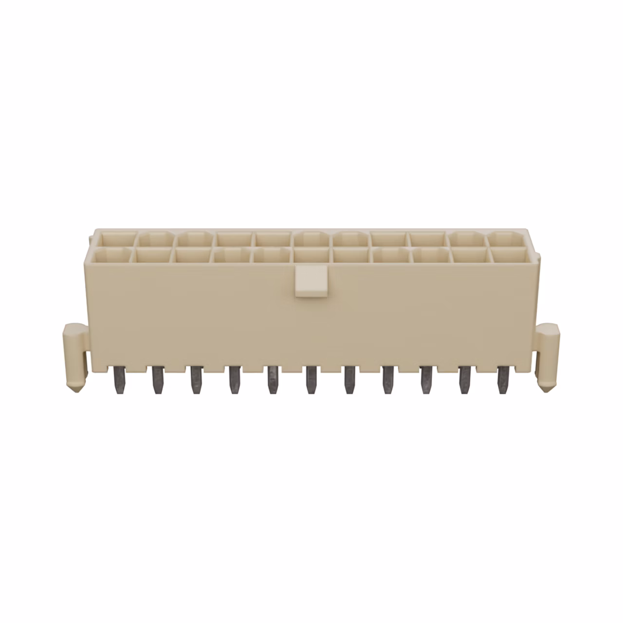 Mini-Fit HCS Header, 4.20mm Pitch, Dual Row, Vertical, with Snap-in Plastic Peg PCB Lock, 22 Circuits, Nylon 6/6 94V-0, Matte Tin (Sn) Plating, without Drain Holes for sale