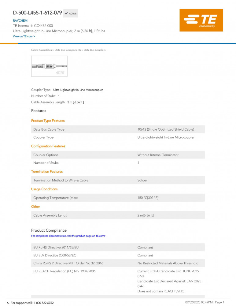 CC4472-000 product documentation page 1