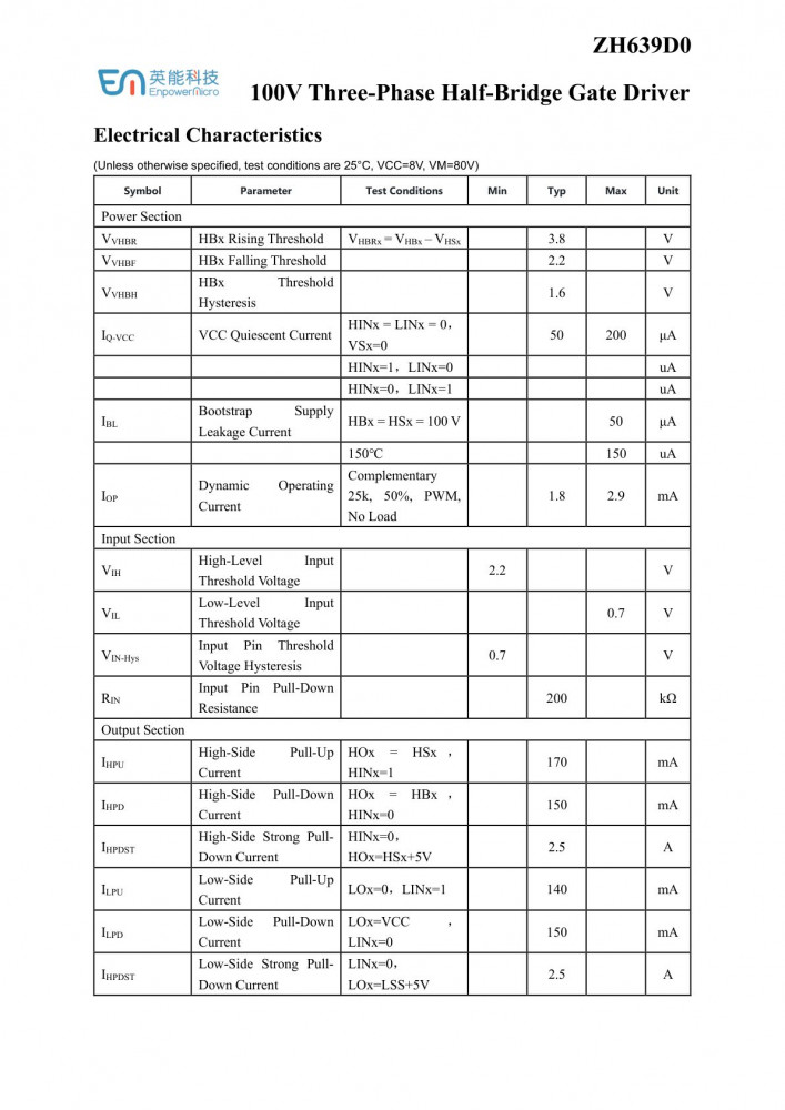 ZH639D0 datasheet page 7