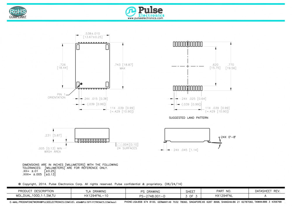 HX1294FNLT product drawing page 3