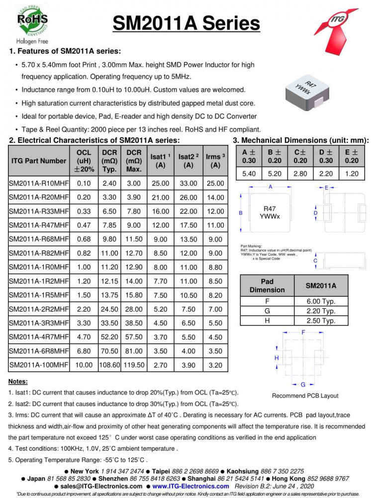 SM2011A technical document page 1