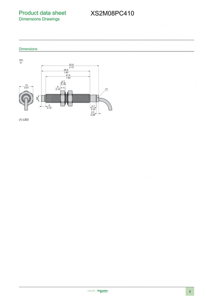 XS2M08PC410 technical document page 3