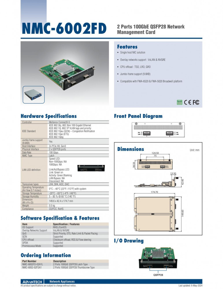 NMC-6002FD product document preview