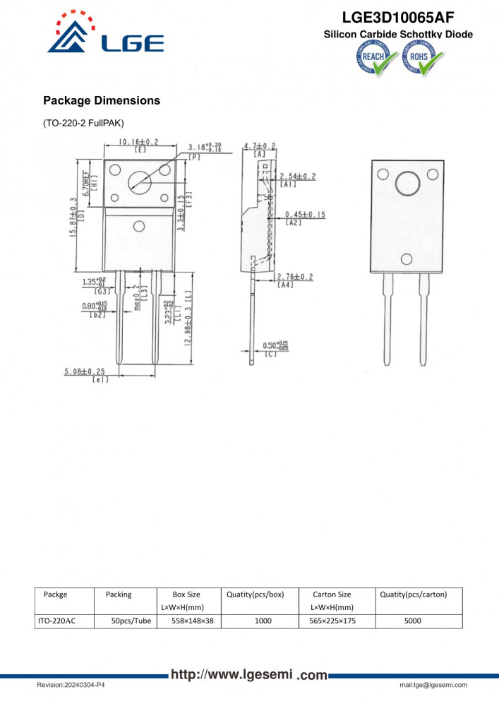 LGE3D10065AF datasheet page 4