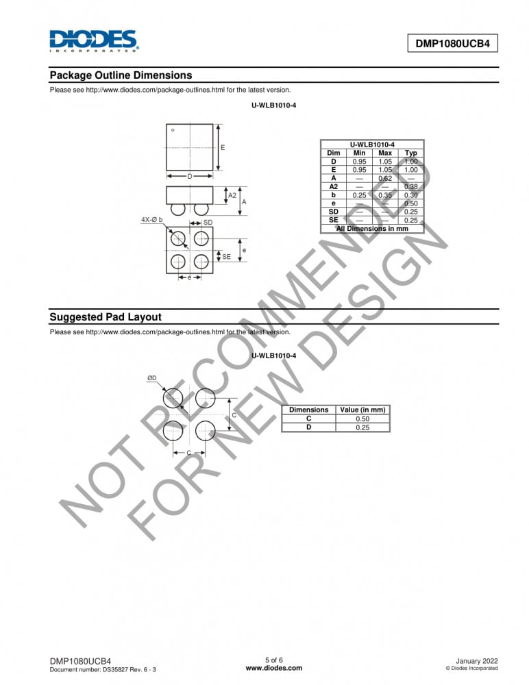 DMP1080UCB4-7 datasheet page 5