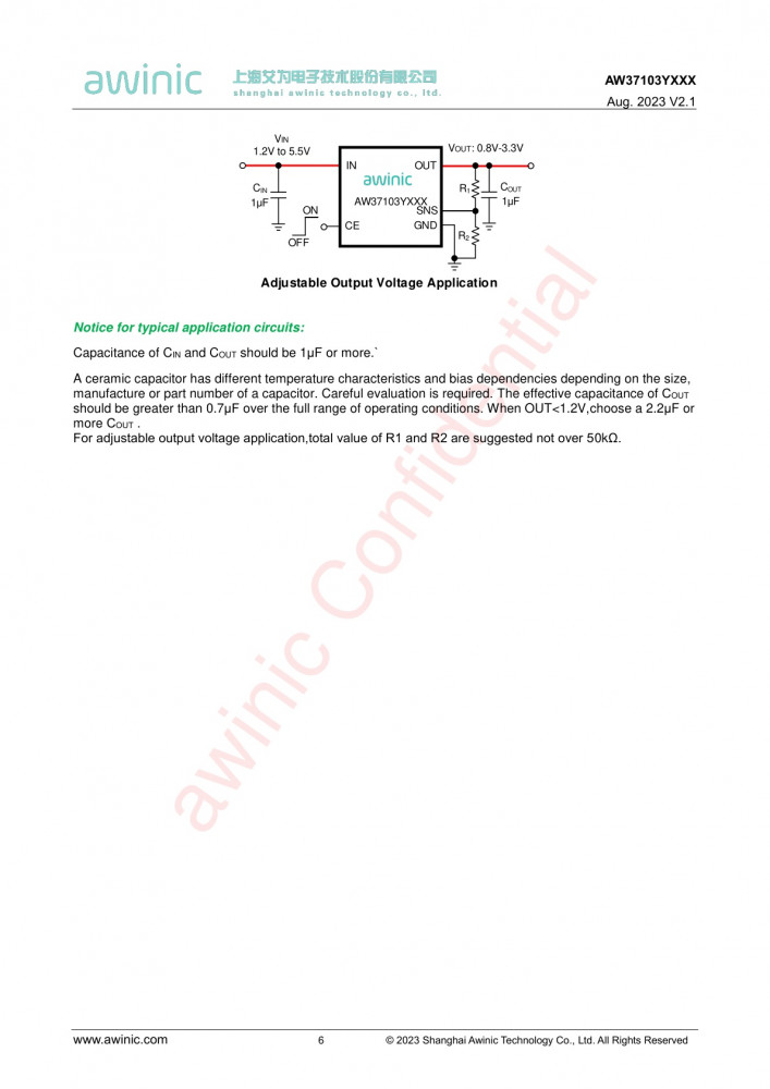 AW37103D280DNR datasheet page 6