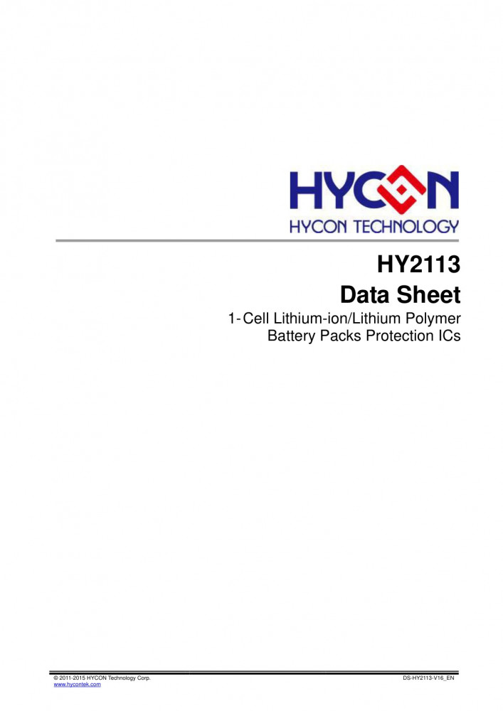 HY2113 datasheet page 1