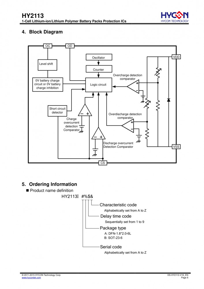 HY2113 datasheet page 6