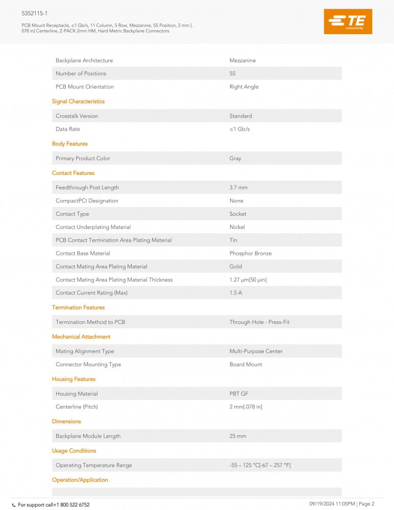 5352115-1 technical document page 2