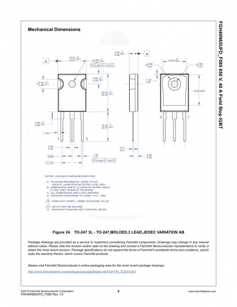 FGH40N65UFDTU-F085 datasheet page 9