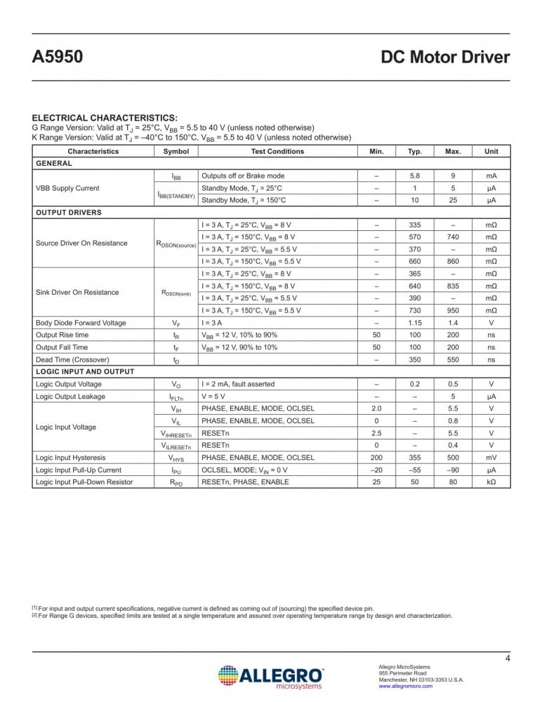 A5950 datasheet page 4
