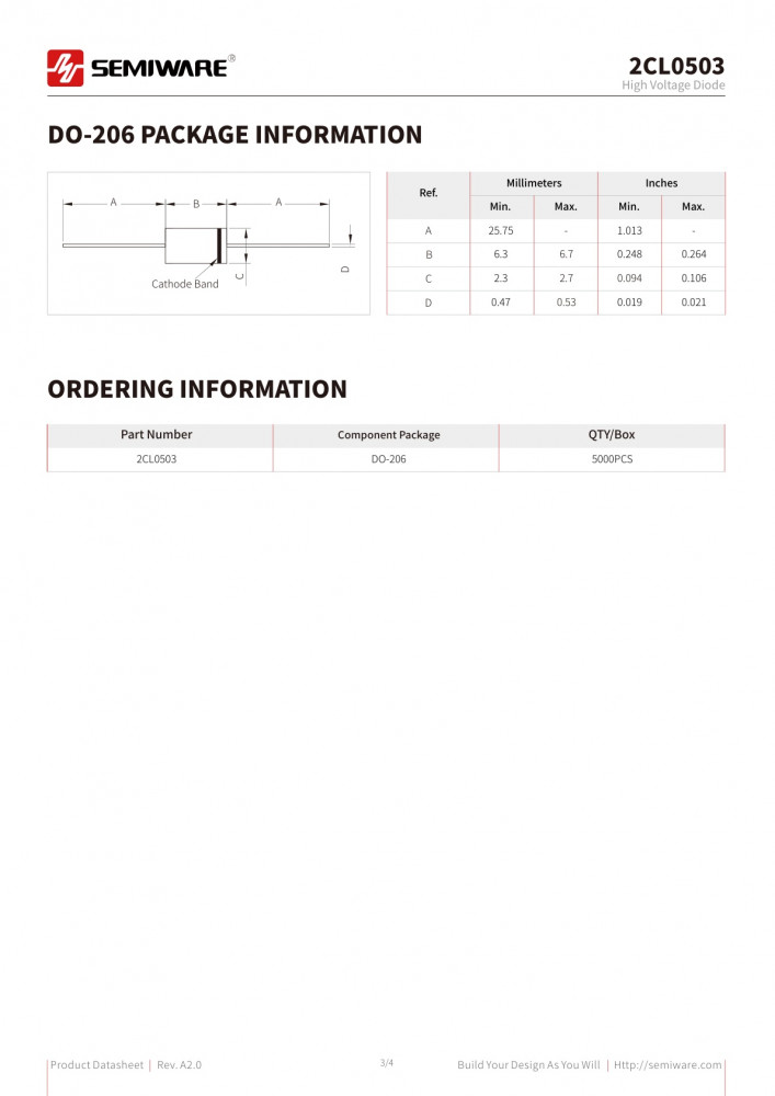 2CL0503 datasheet page 3